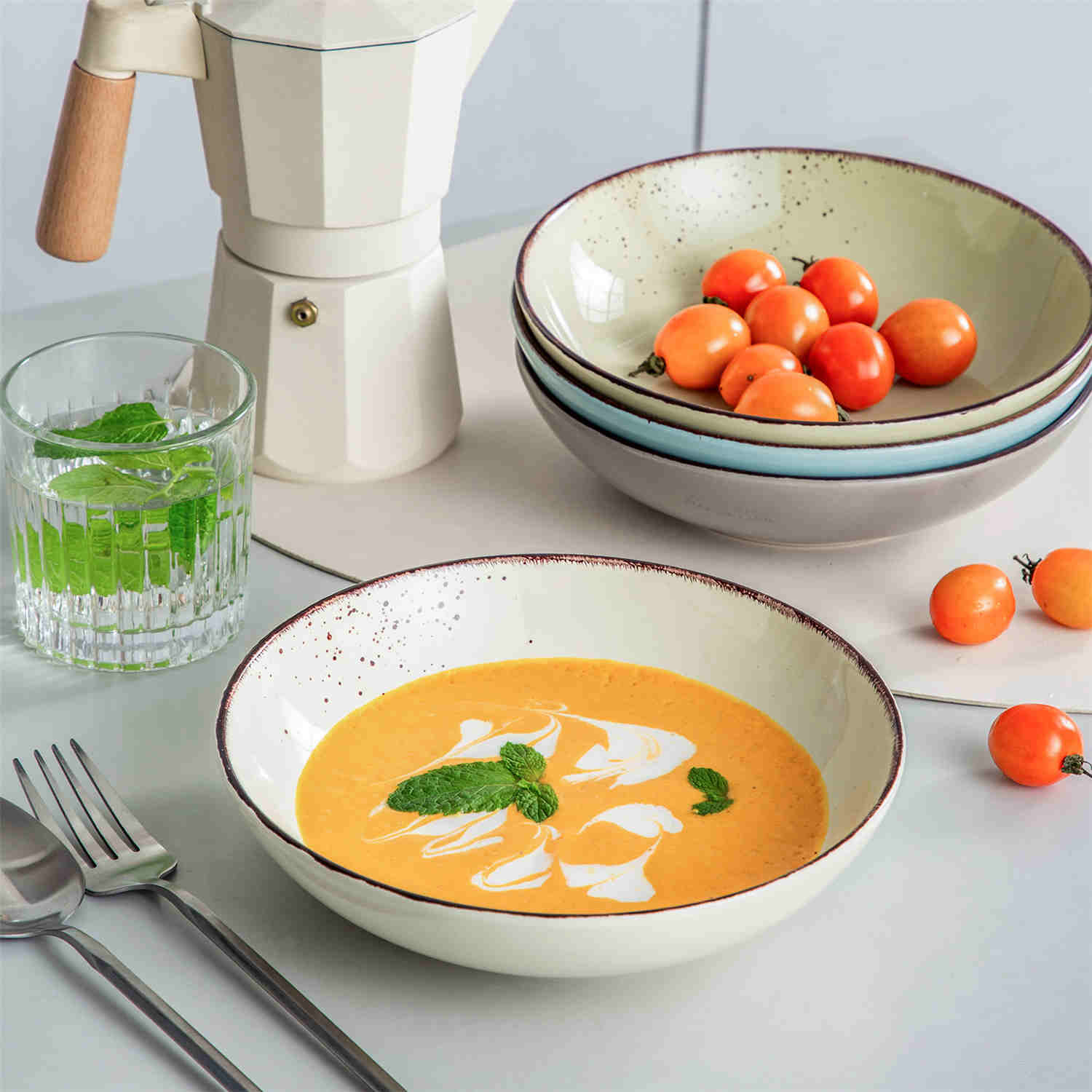 Vancasso Soup Plates & Bowls | Stylish & Durable Soup Dinnerware