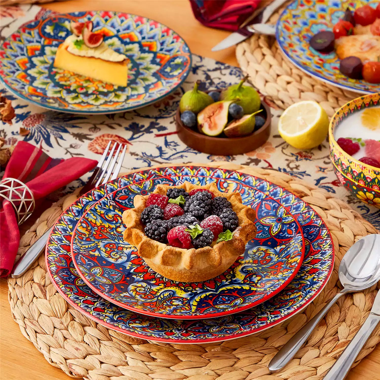 Ensemble de vaisselle bohémien Lumi de 18 pièces pour 6 personnes ...