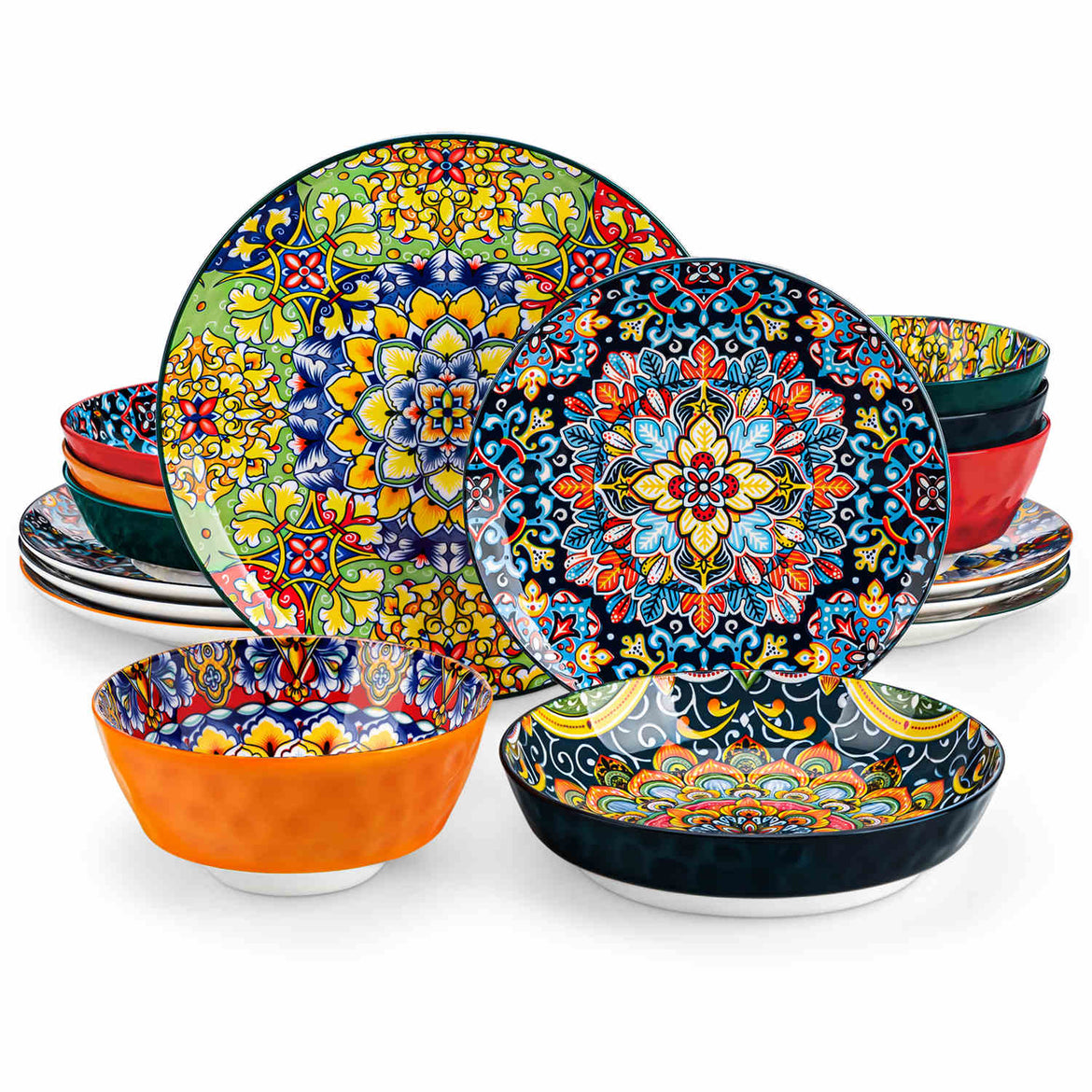 Simi Porcelain Dinnerware | Bohemian Plates and Bowls