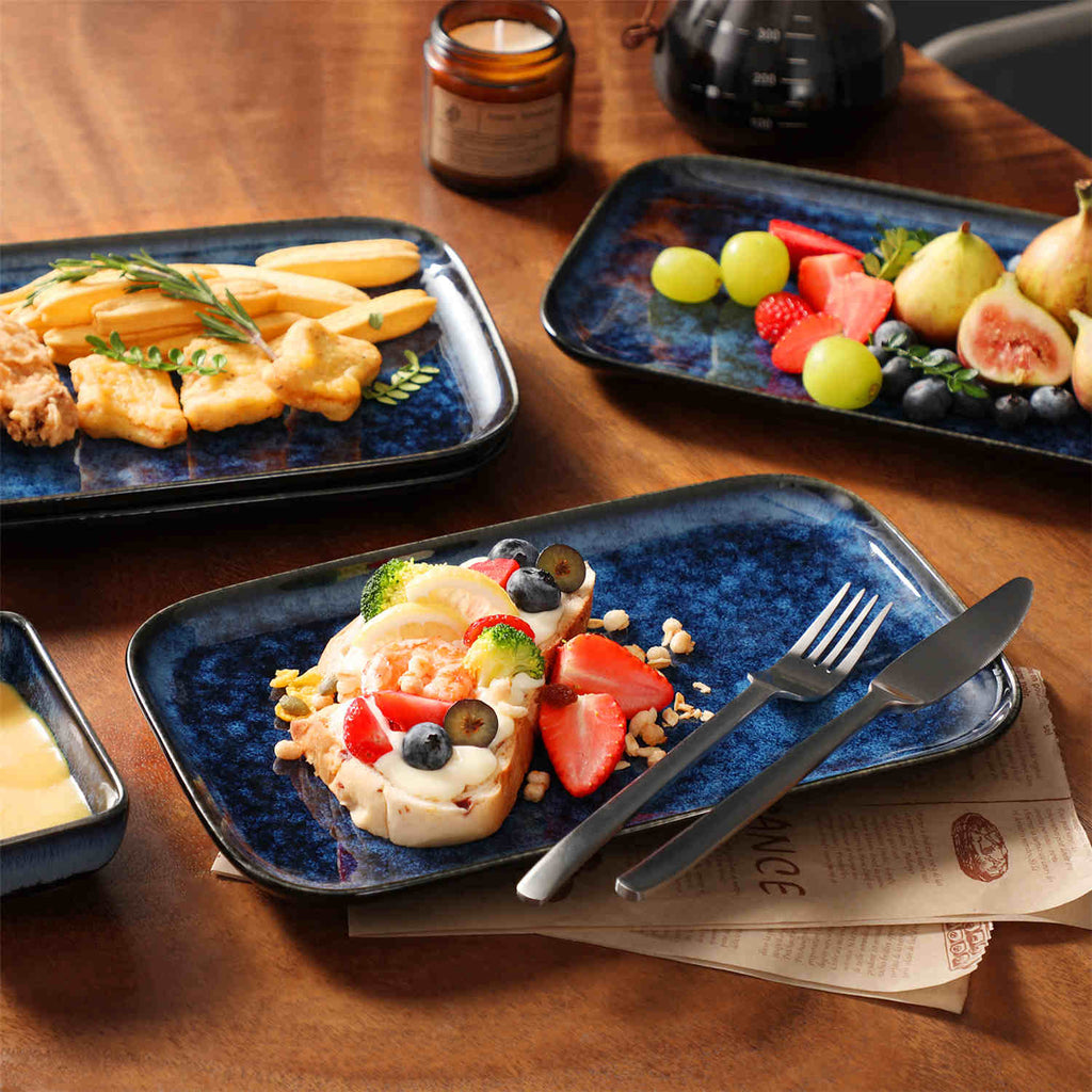 Farmhouse Style Stoneware Serving Platters - Stern Collection | Set of ...