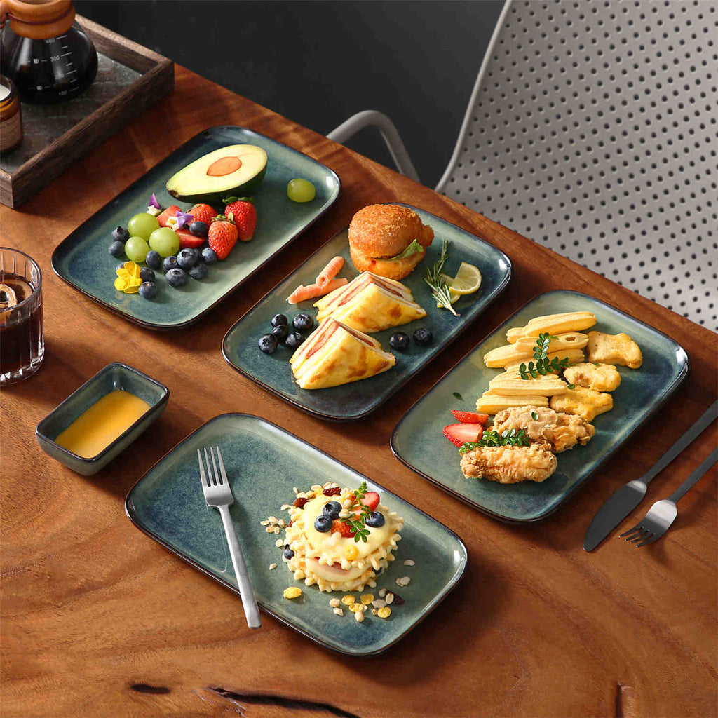 Farmhouse Style Stoneware Serving Platters - Stern Collection | Set of ...