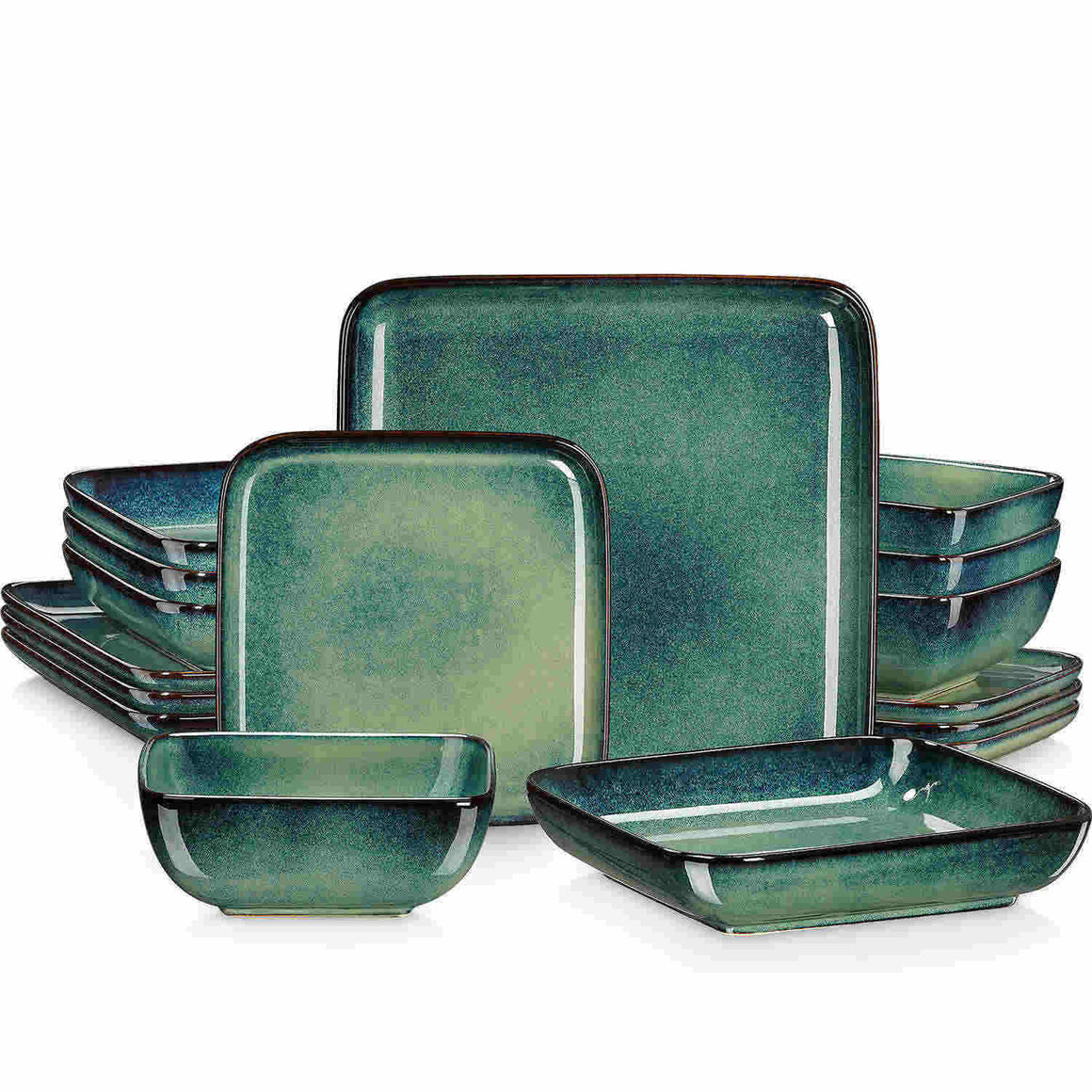 Vancasso Unique Stoneware Dinnerware Set | Colorful & Design & Style