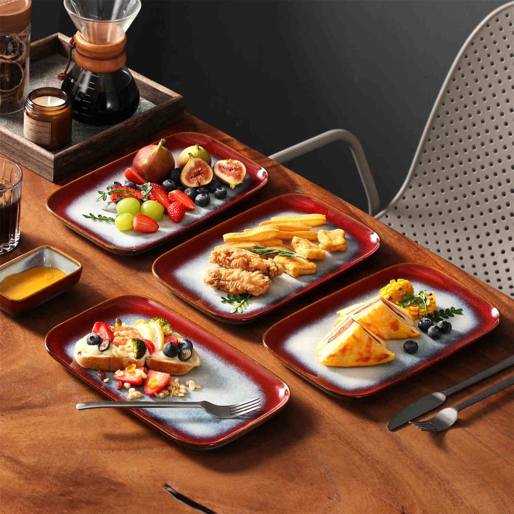 Farmhouse Style Stoneware Serving Platters - Stern Collection | Set of ...